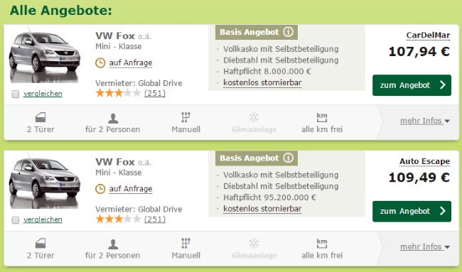 ᐅ BILLIGER-MIETWAGEN Gutschein Dez. 2019 » 18 Codes